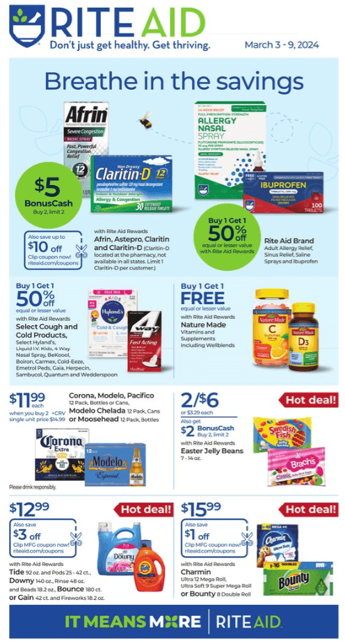 Rite Aid Weekly Ad Mar 03 – Mar 09, 2024