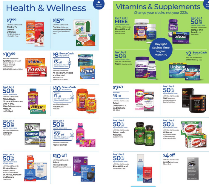 Rite Aid Weekly Ad Mar 03 – Mar 09, 2024