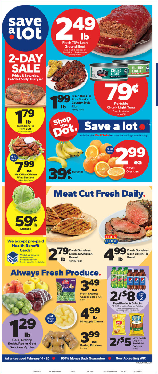 Save A Lot Weekly Ad Feb 14 – Feb 20, 2024