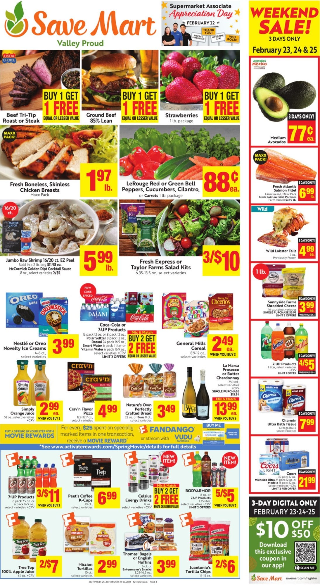 Save Mart Supermarkets Weekly Ad Feb 21 – Feb 27, 2024