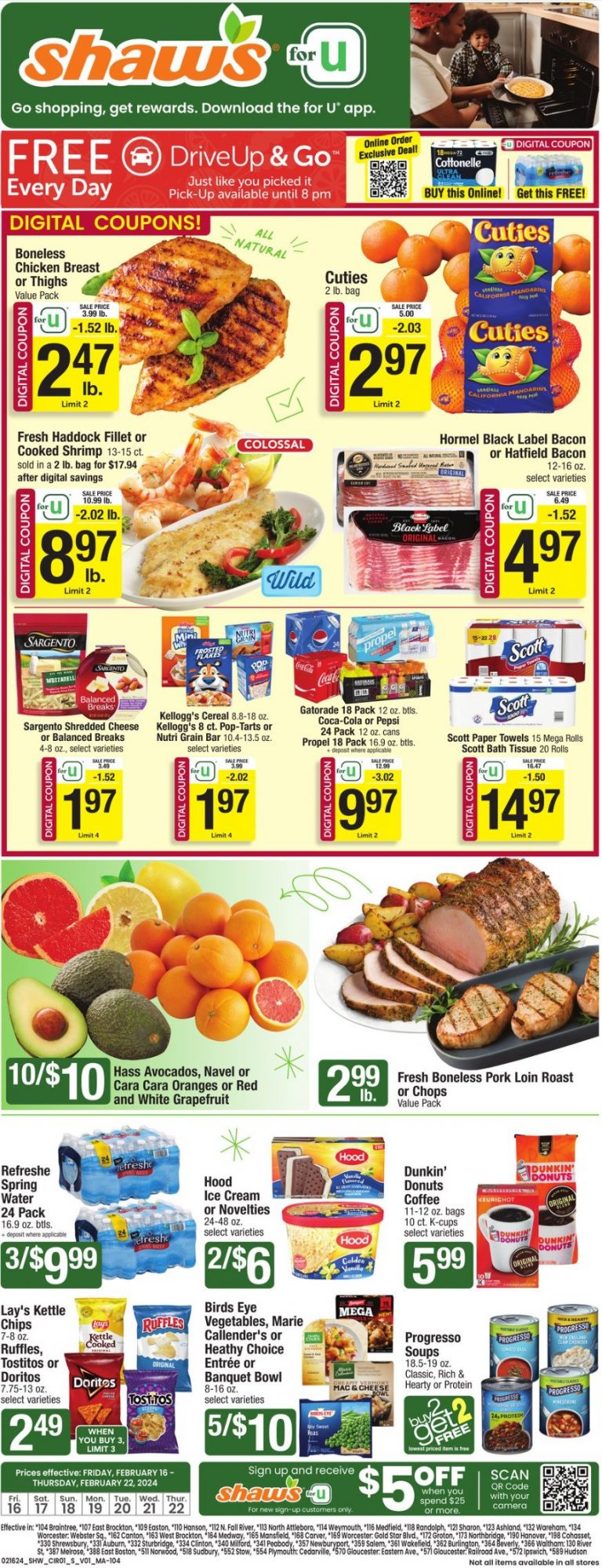 Shaw's Weekly Ad Feb 16 – Feb 22, 2024