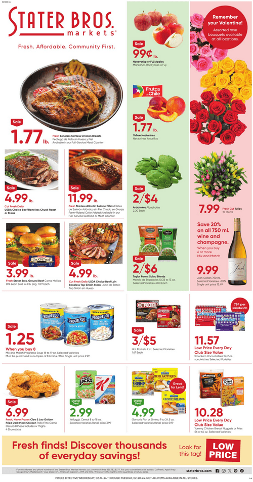 Stater Bros Weekly Ad Feb 14 – Feb 20, 2024 (Valentine's Day Promotion ...