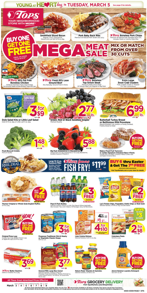 Tops Weekly Ad Mar 03 – Mar 09, 2024