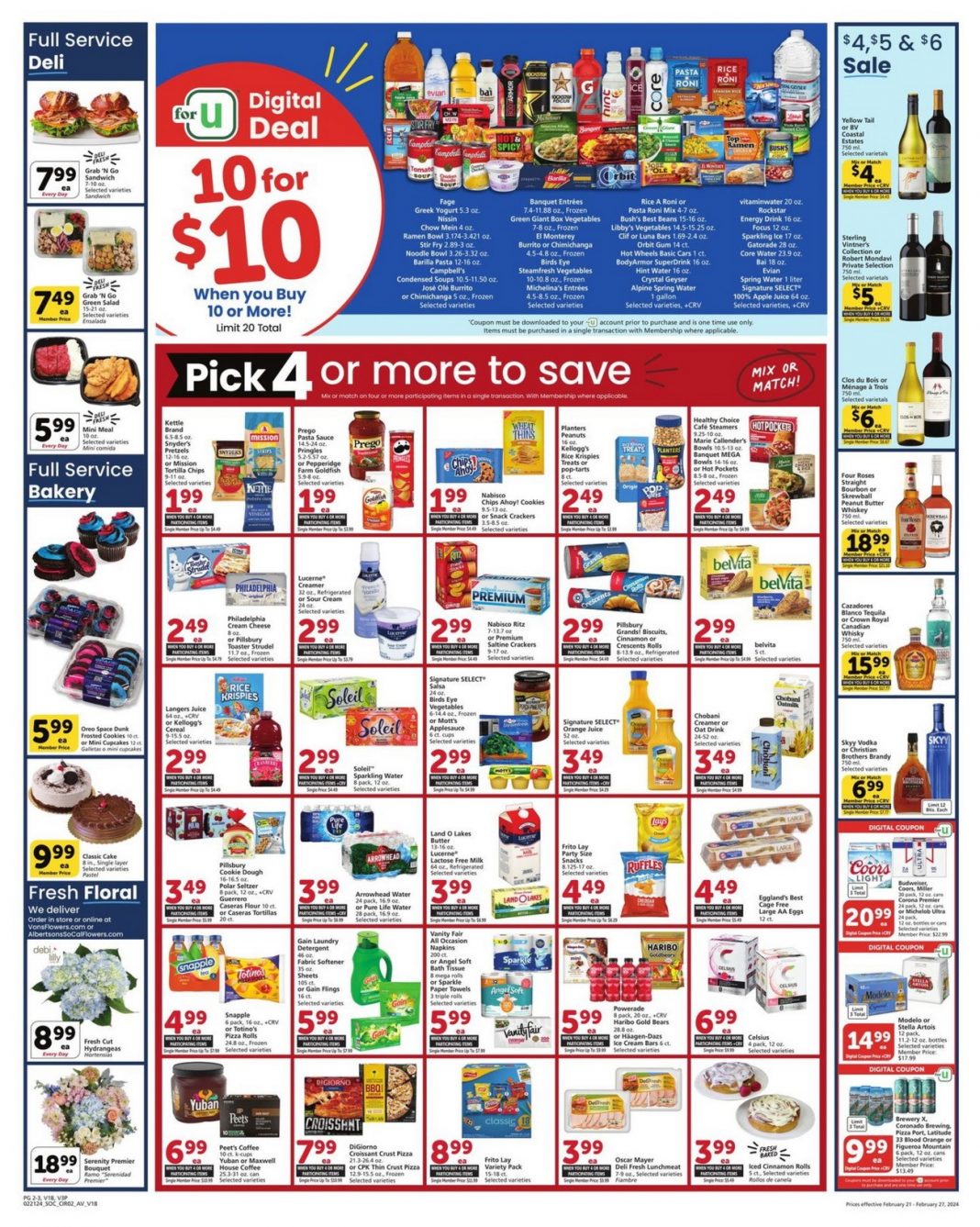 Vons Weekly Ad Feb 21 – Feb 27, 2024