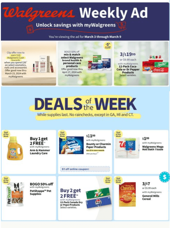 Walgreens Weekly Ad Mar 03 – Mar 09, 2024