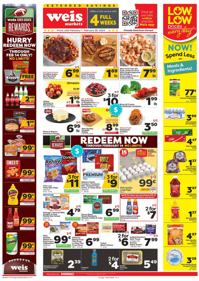 Weis Markets Monthly Ad Feb 01 – Feb 28, 2024