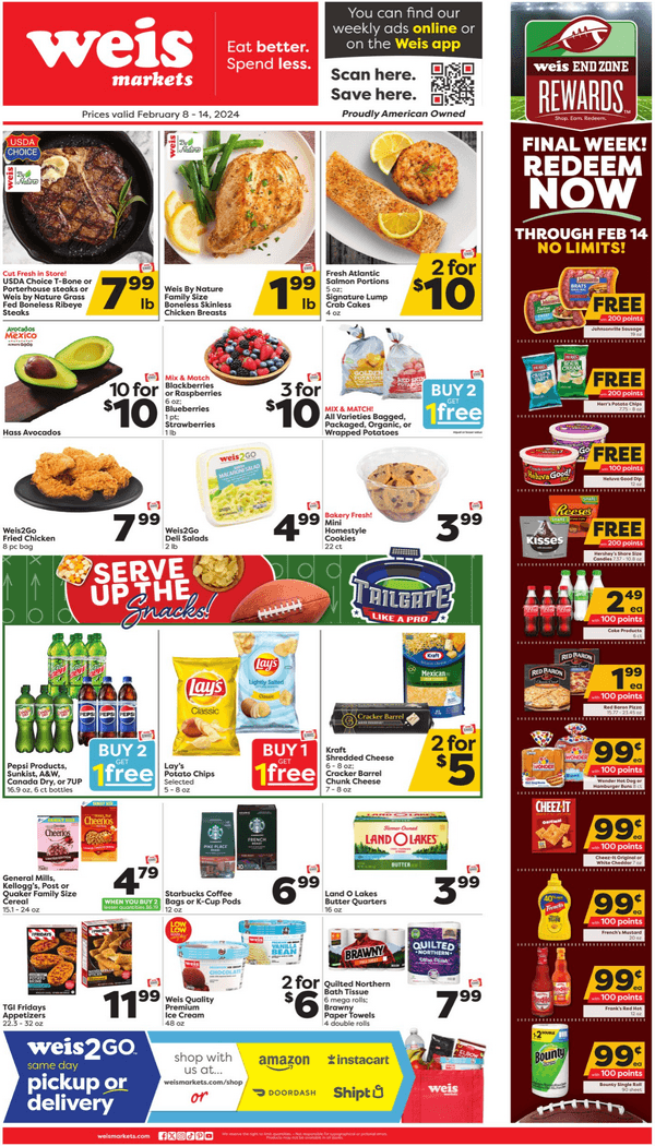 Weis Markets Weekly Ad Feb 08 – Feb 14, 2024 (Valentine's Day Promotion ...