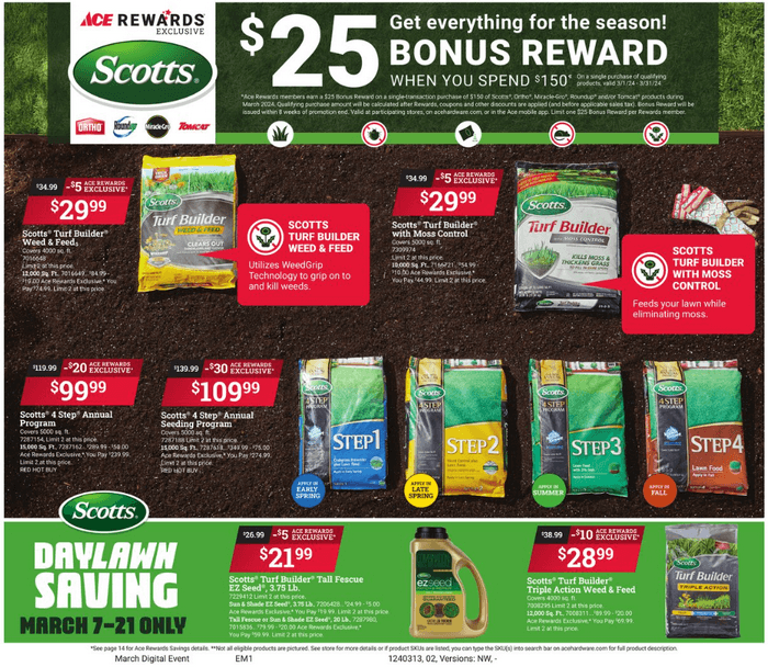 ACE Hardware Spring Event Ad Mar 13 – Mar 25, 2024