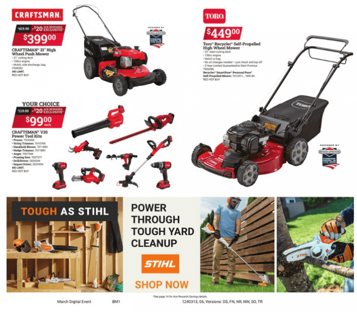 ACE Hardware Spring Event Ad Mar 13 – Mar 25, 2024