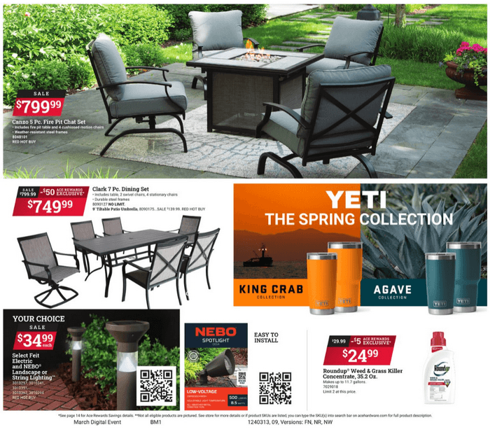 ACE Hardware Spring Event Ad Mar 13 – Mar 25, 2024