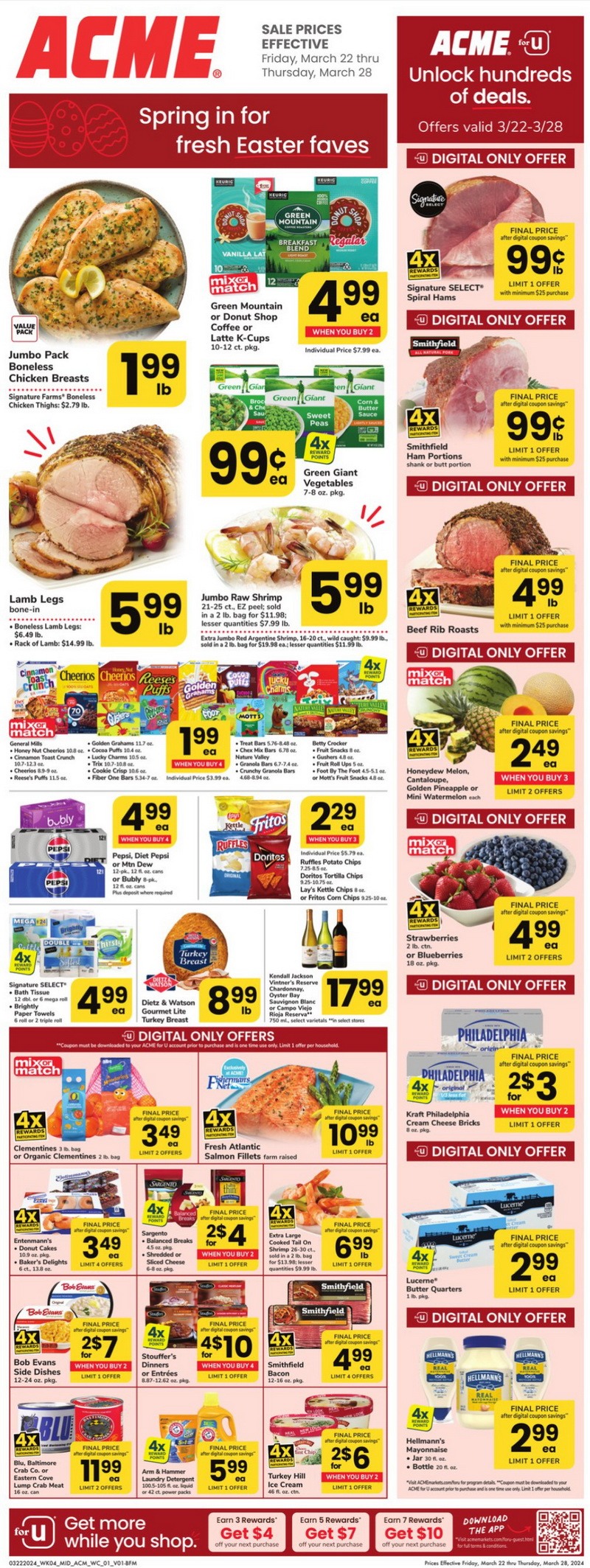 ACME Weekly Ad Mar 22 – Mar 28, 2024 (Easter Promotion Included)