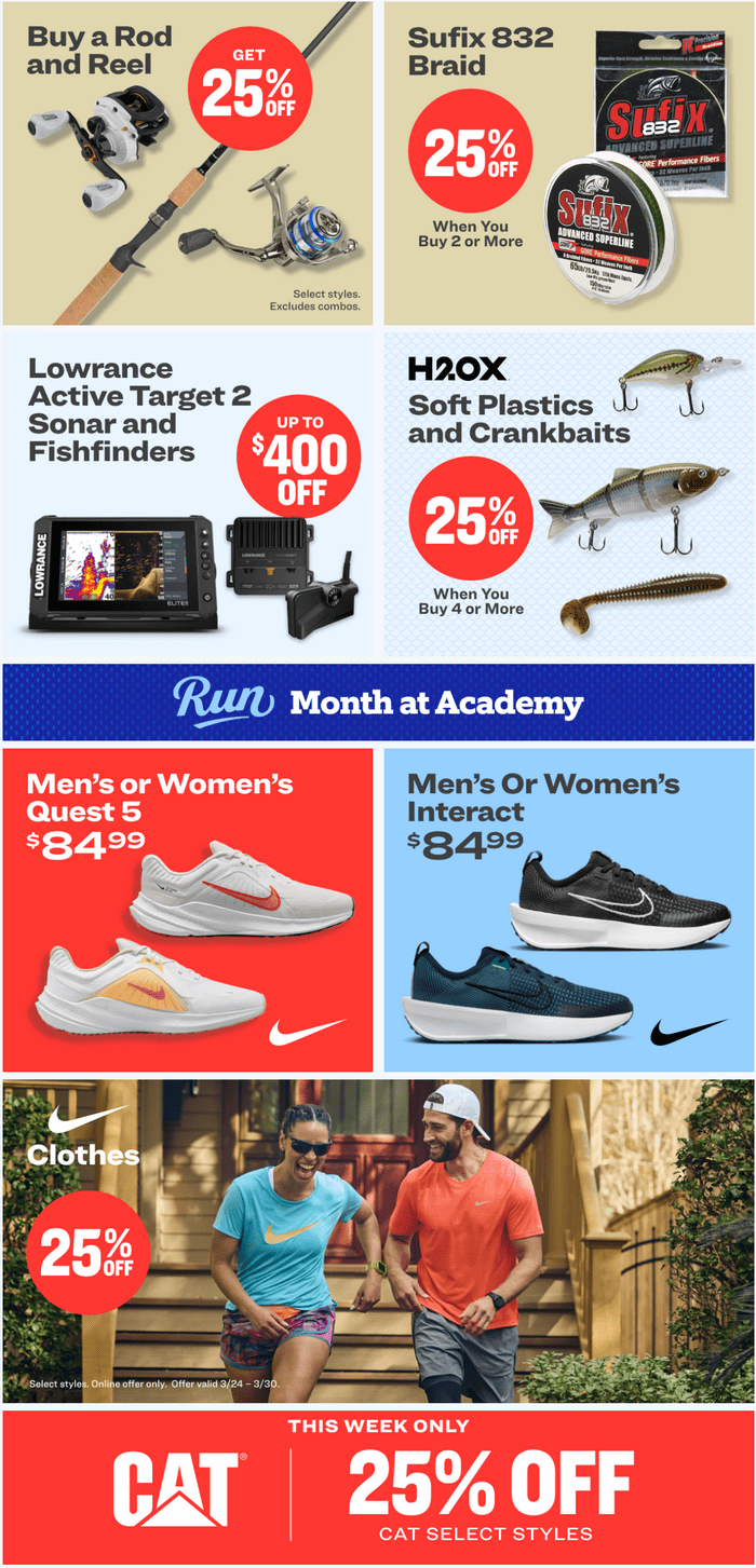 Academy Sports + Outdoors Weekly Ad Mar 28 – Apr 01, 2024