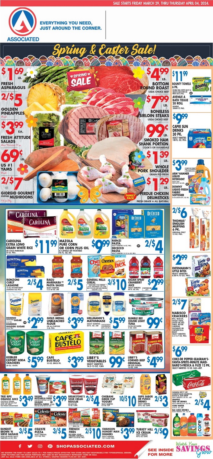 Associated Supermarkets Weekly Ad Mar 29 – Apr 04, 2024 (Easter ...