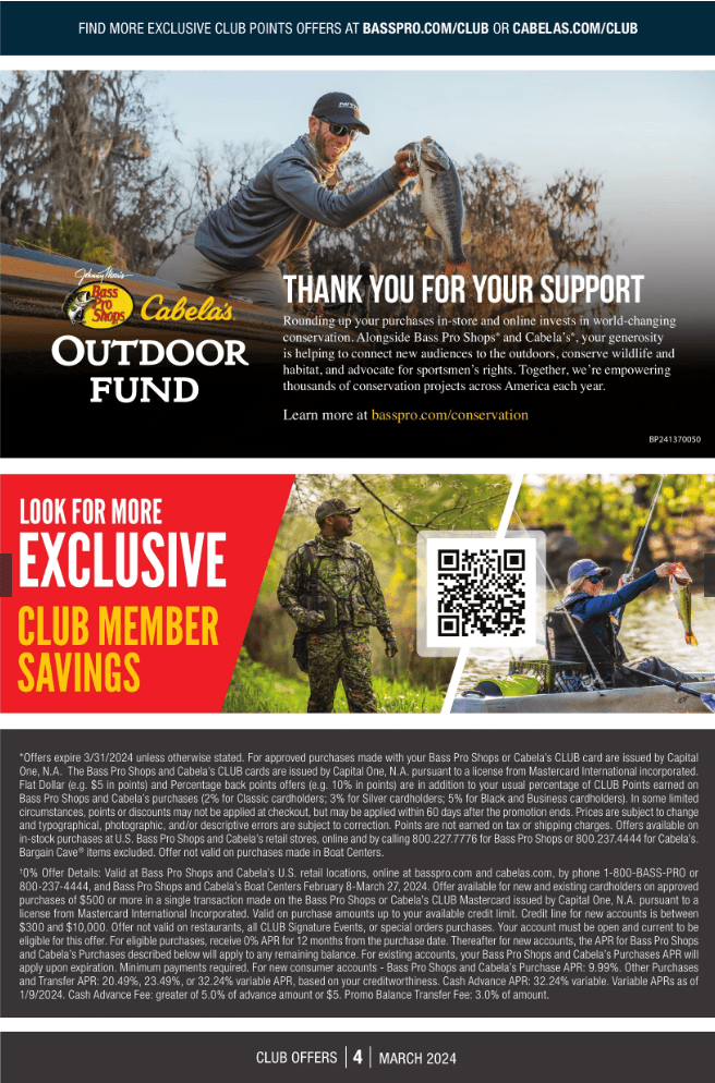 Bass Pro Shops March Gear Guide Mar 01 – Mar 31, 2024
