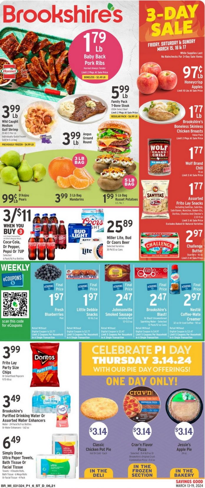 Brookshire's Weekly Ad Mar 13 – Mar 19, 2024