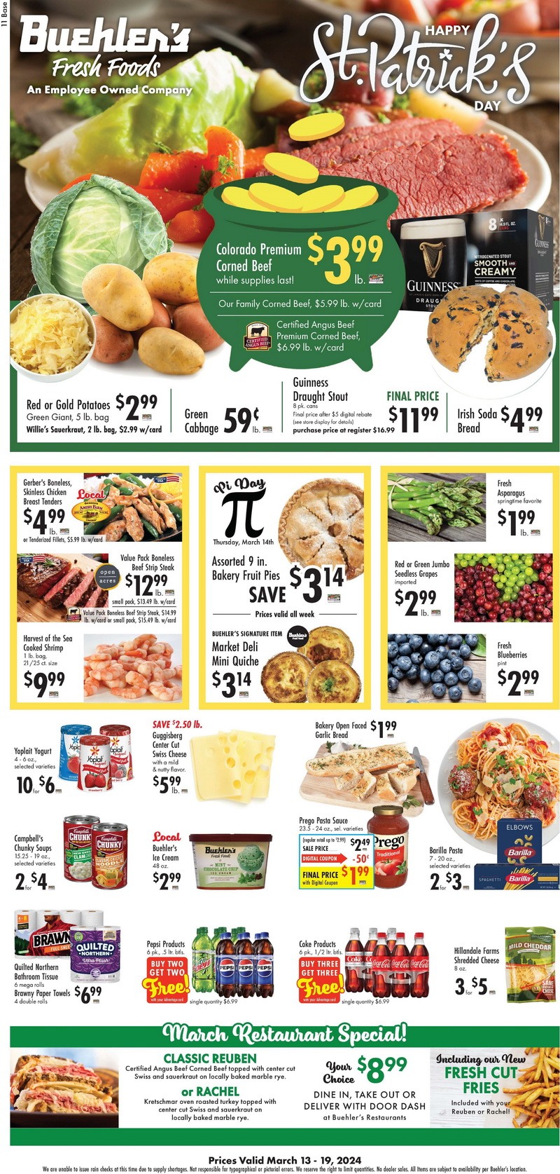 Buehler's Weekly Ad Mar 13 – Mar 19, 2024 (St. Patrick's Day Promotion ...
