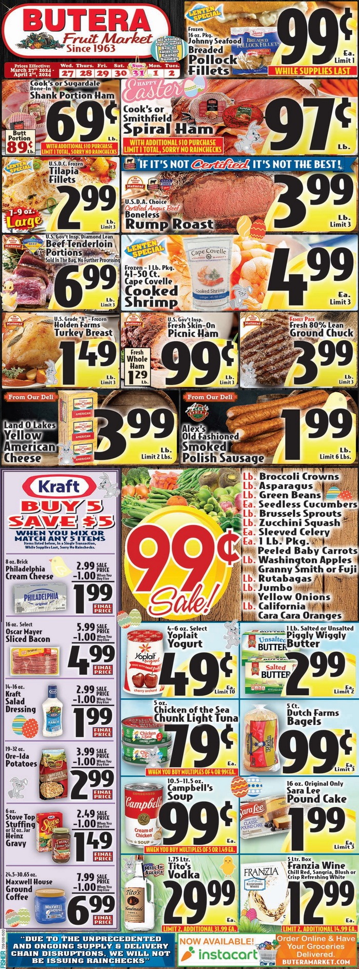 Butera Weekly Ad Mar 27 – Apr 02, 2024 (Easter Promotion Included)