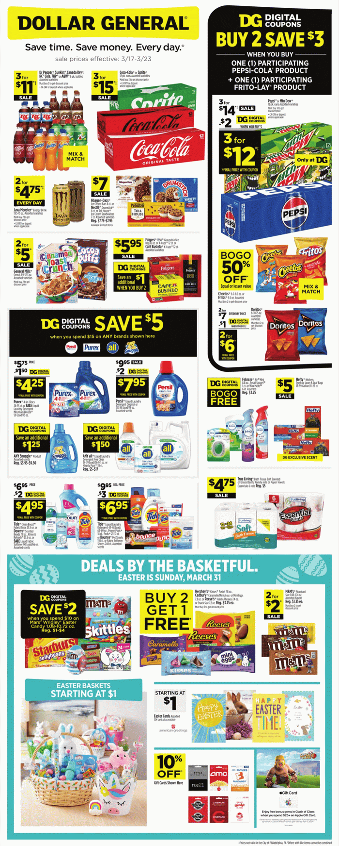 Dollar General Weekly Ad Mar 17 – Mar 23, 2024 (Easter Promotion Included)