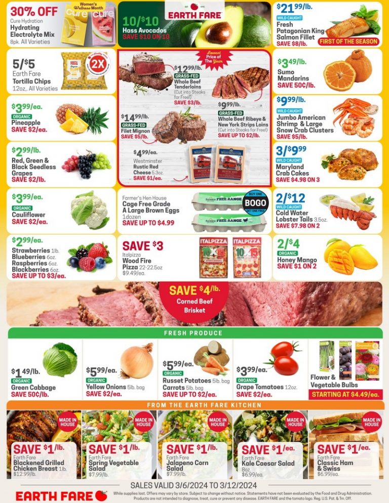 Earth Fare Weekly Ad Mar 06 – Mar 12, 2024