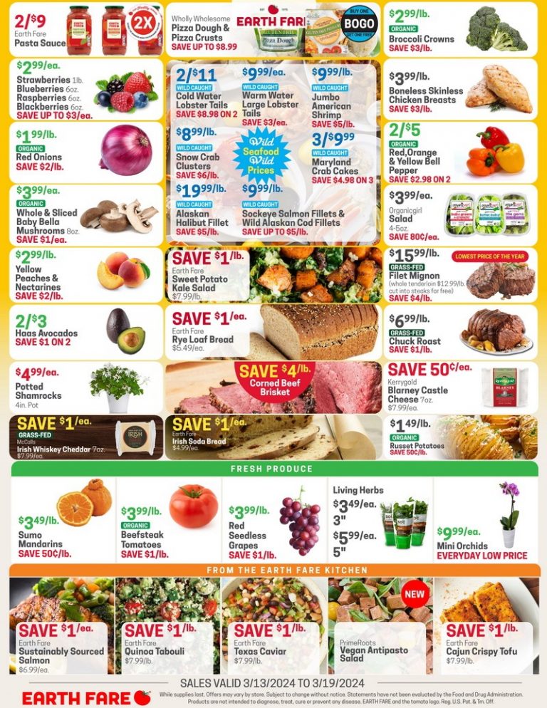 Earth Fare Weekly Ad Mar 13 – Mar 19, 2024