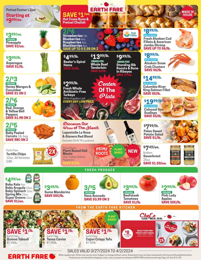 Earth Fare Weekly Ad Mar 27 – Apr 02, 2024