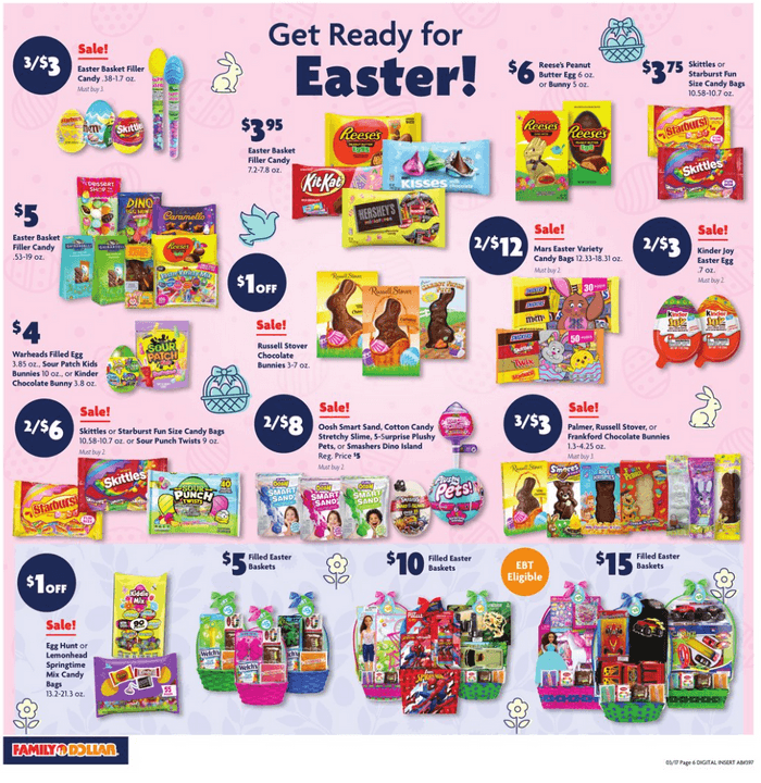 Family Dollar Weekly Ad Mar 17 – Mar 23, 2024 (Easter Promotion Included)