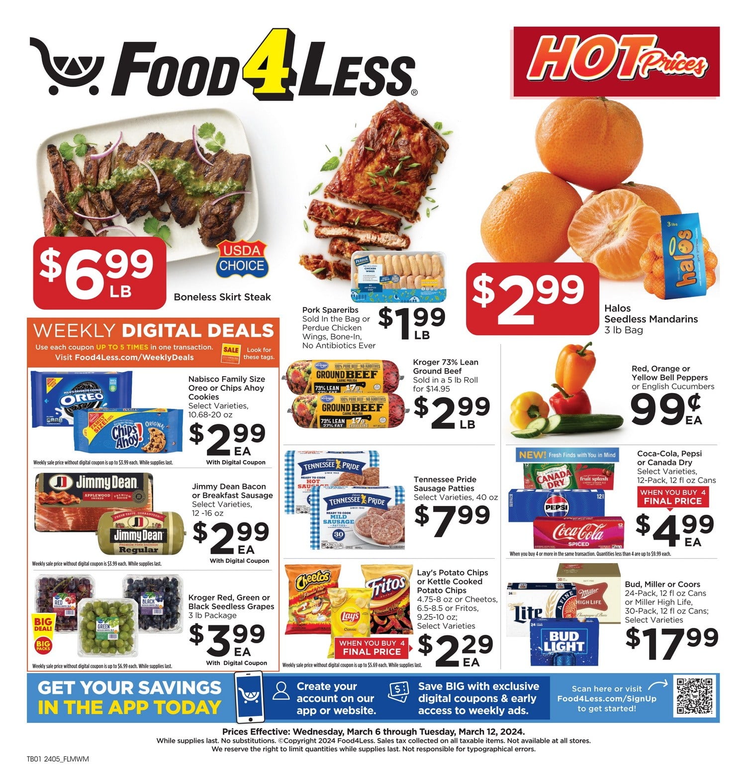 Food 4 Less Weekly Ad Mar 06 – Mar 12, 2024