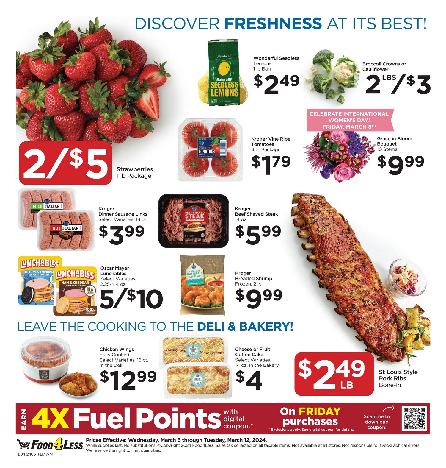 Food 4 Less Weekly Ad Mar 06 – Mar 12, 2024