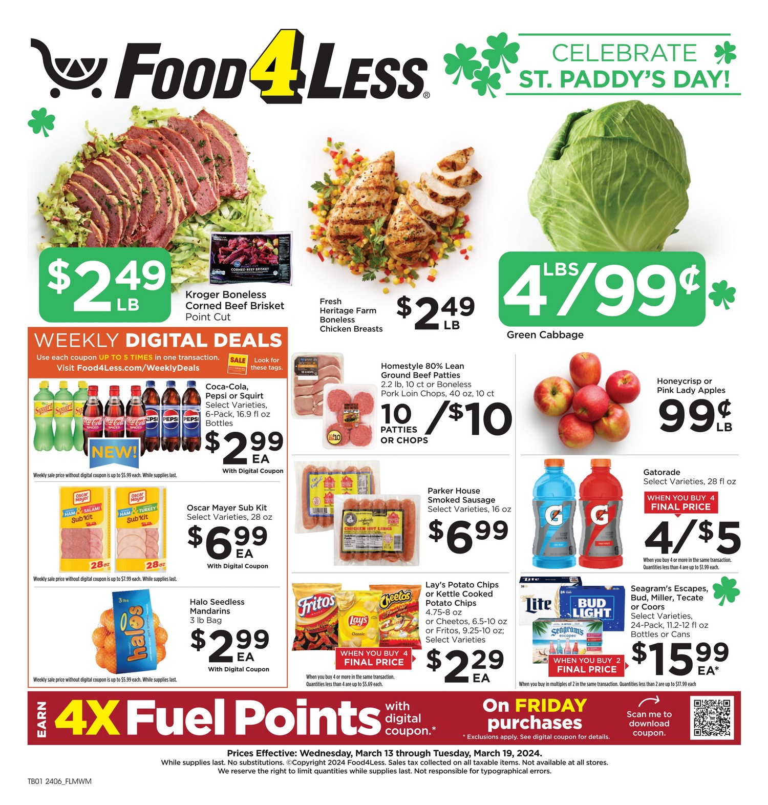 Food 4 Less Weekly Ad Mar 13 – Mar 19, 2024 (St. Patrick's Day ...