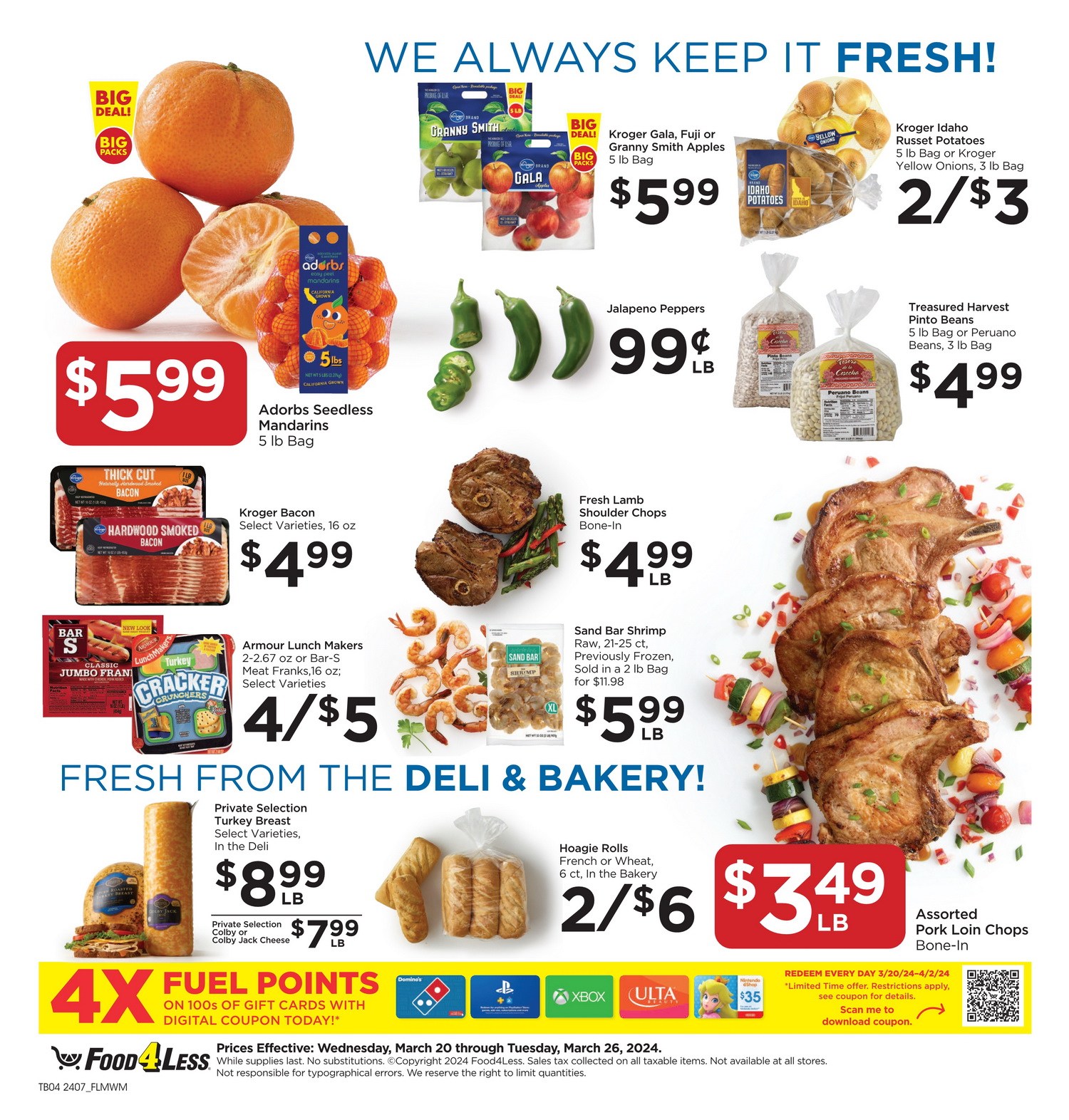 Food 4 Less Weekly Ad Mar 20 – Mar 26, 2024 (Easter Promotion Included)