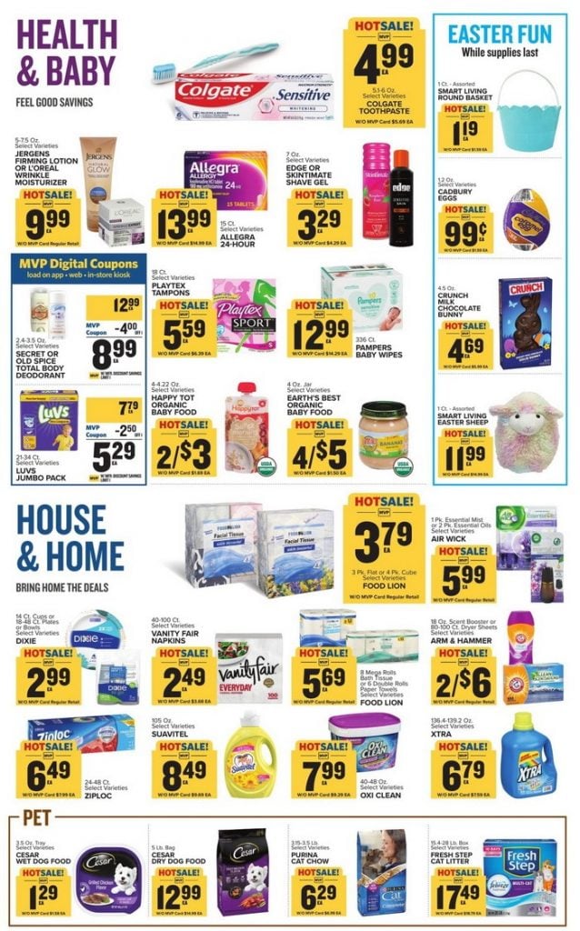 Food Lion Weekly Ad Mar 20 – Mar 26, 2024 (Easter Promotion Included)