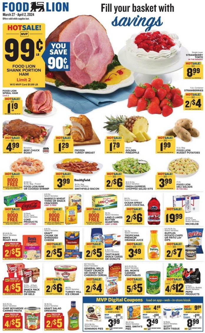 Food Lion Weekly Ad Mar 27 – Apr 02, 2024 (Easter Promotion Included)