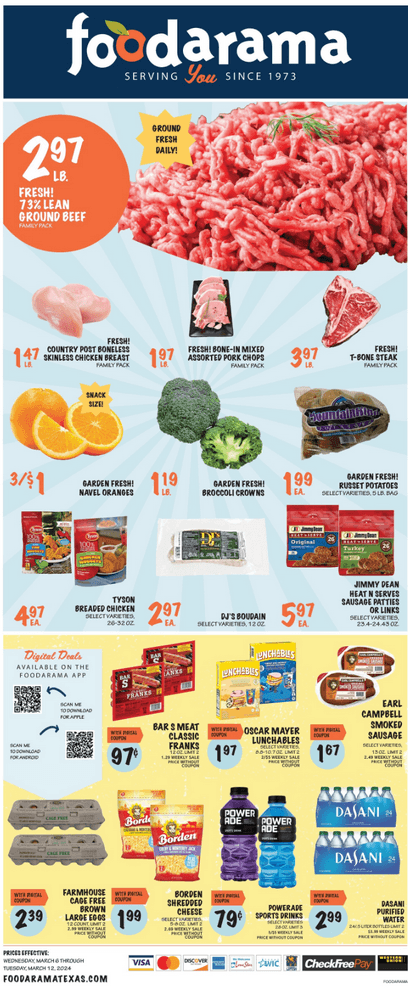 Foodarama Weekly Ad Mar 06 – Mar 12, 2024