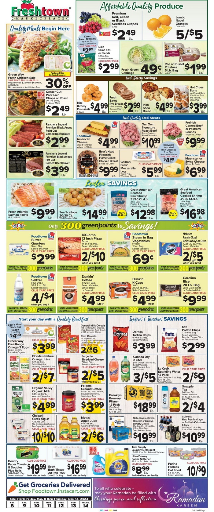 Foodtown Weekly Ad Mar 08 – Mar 14, 2024