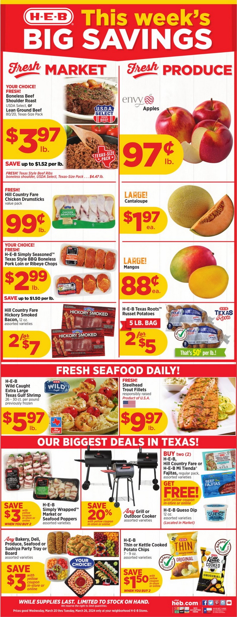 HEB Weekly Ad Mar 20 – Mar 26, 2024 (Easter Promotion Included)