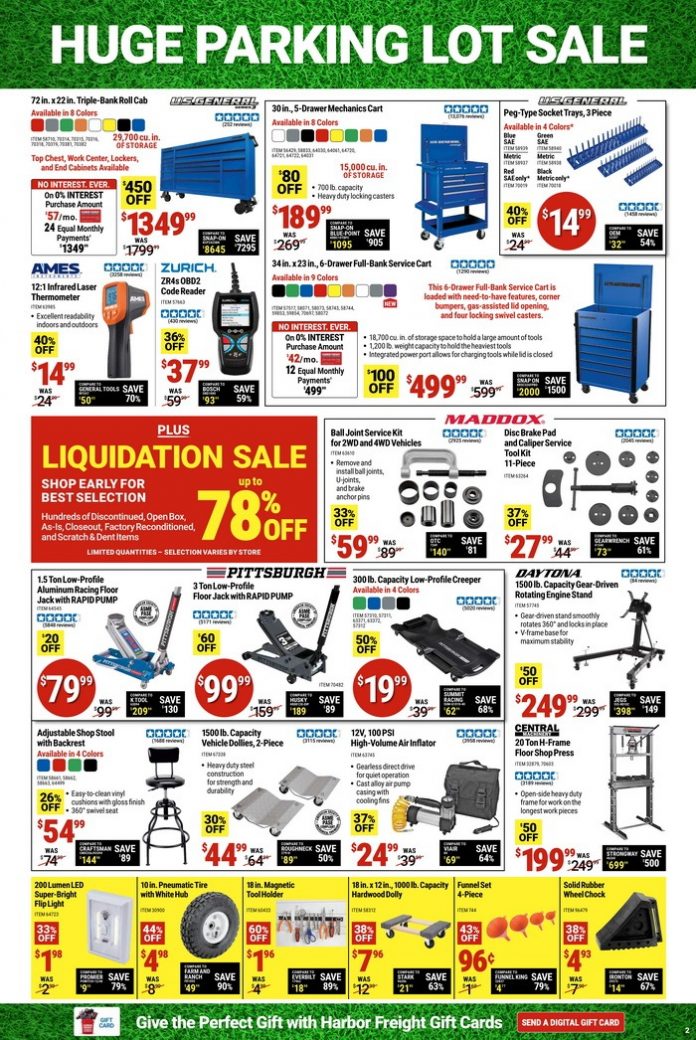 Harbor Freight Huge Parking Lot Sale Mar 04 Mar 10 2024