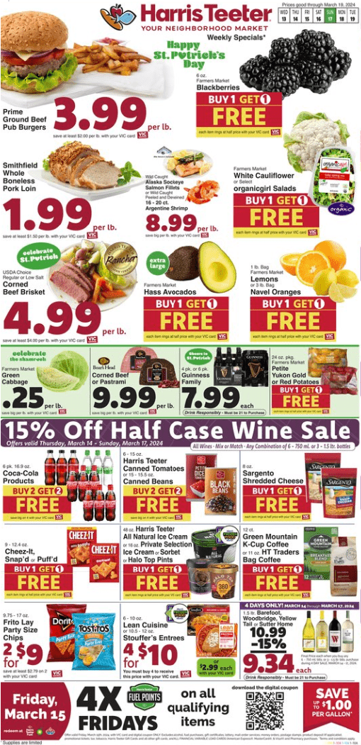 Harris Teeter Weekly Ad Mar 13 – Mar 19, 2024 (St. Patrick's Day ...