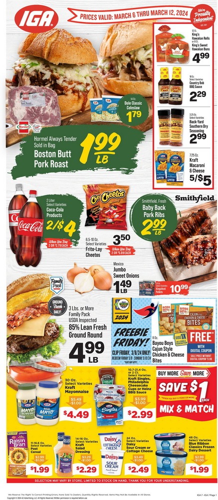 IGA Weekly Ad Mar 06 – Mar 12, 2024