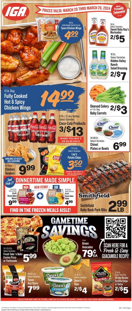IGA Weekly Ad Mar 20 – Mar 26, 2024
