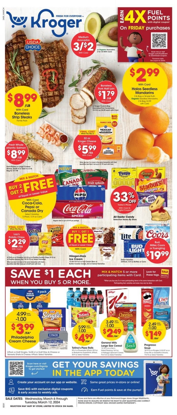 Kroger Weekly Ad Mar 06 – Mar 12, 2024 (Easter Promotion Included)
