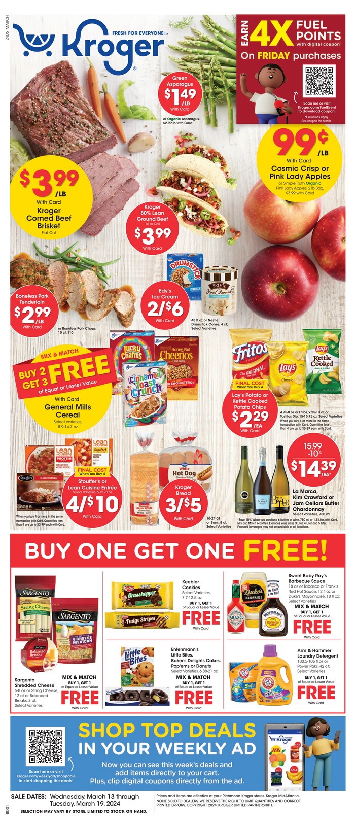 Kroger Weekly Ad Mar 13 – Mar 19, 2024 (Easter Promotion Included)