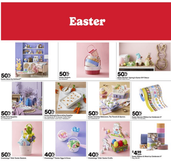 Michaels The Big Spring Sale Ad Mar 10 – Mar 14, 2024