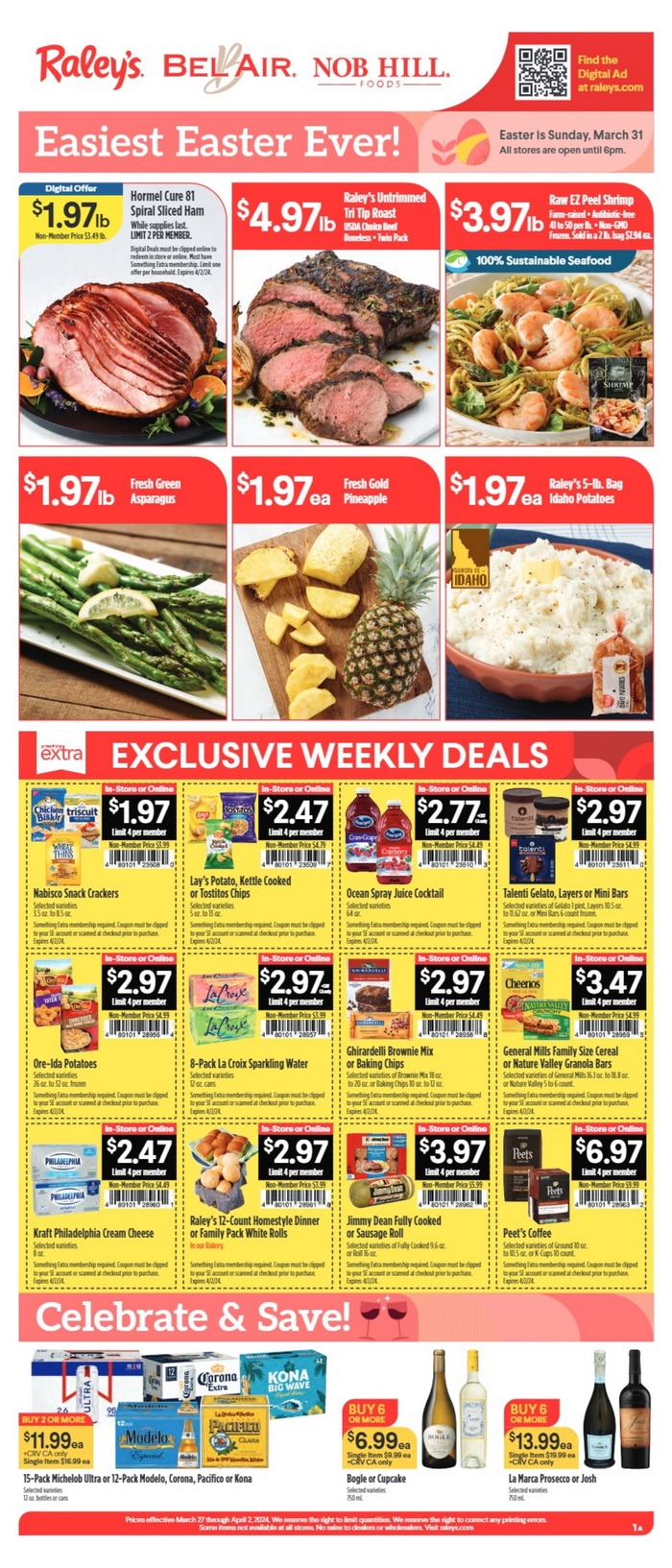 Raley's Weekly Ad Mar 27 – Apr 02, 2024 (Easter Promotion Included)