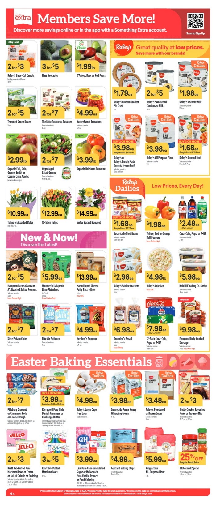 Raley's Weekly Ad Mar 27 – Apr 02, 2024 (Easter Promotion Included)