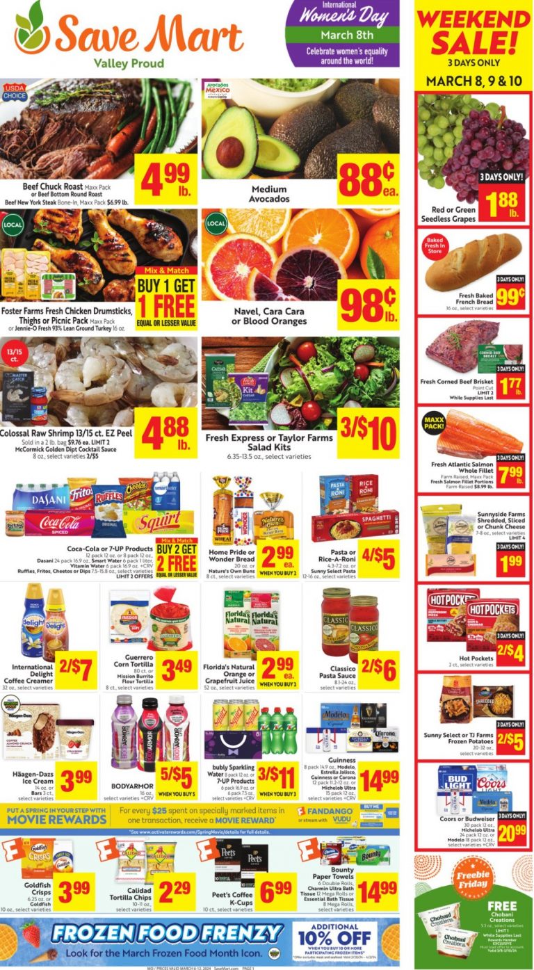 Save Mart Supermarkets Weekly Ad Mar 06 – Mar 12, 2024