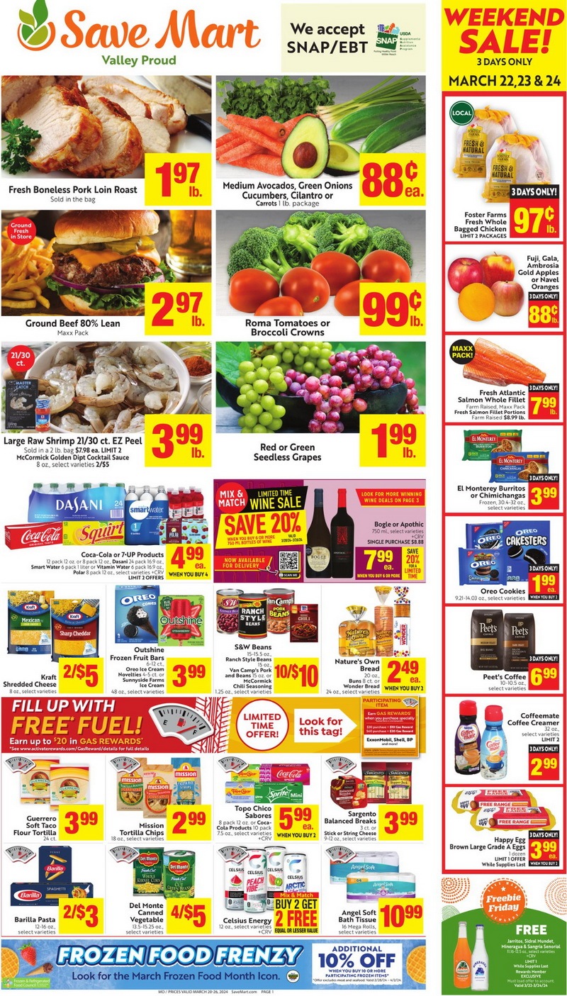Save Mart Supermarkets Weekly Ad Mar 20 – Mar 26, 2024