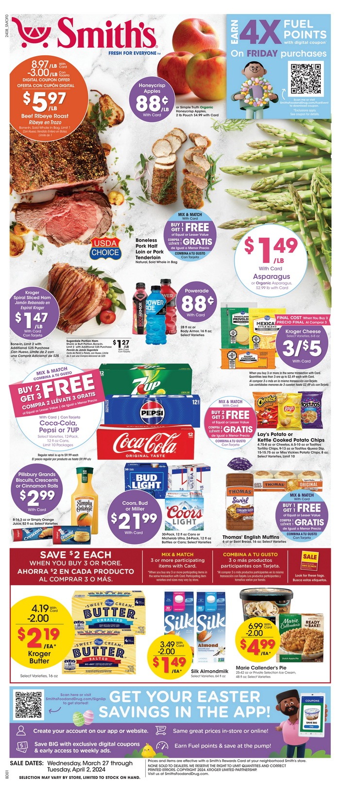 Smith's Food and Drug Weekly Ad Mar 27 – Apr 02, 2024 (Easter Promotion ...