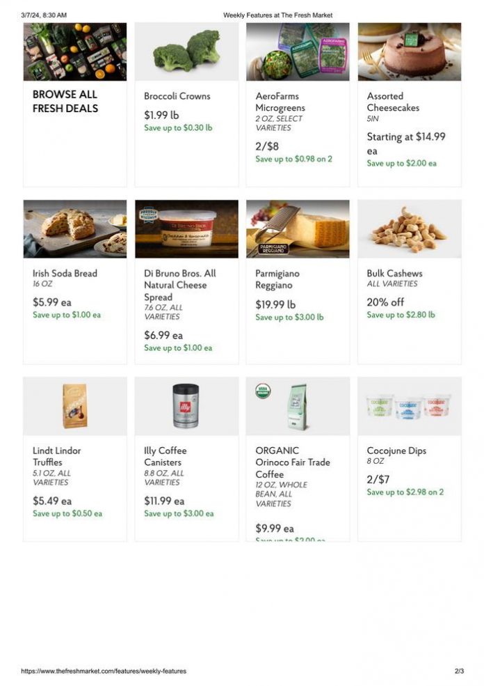 The Fresh Market Weekly Ad Mar 06 – Mar 12, 2024