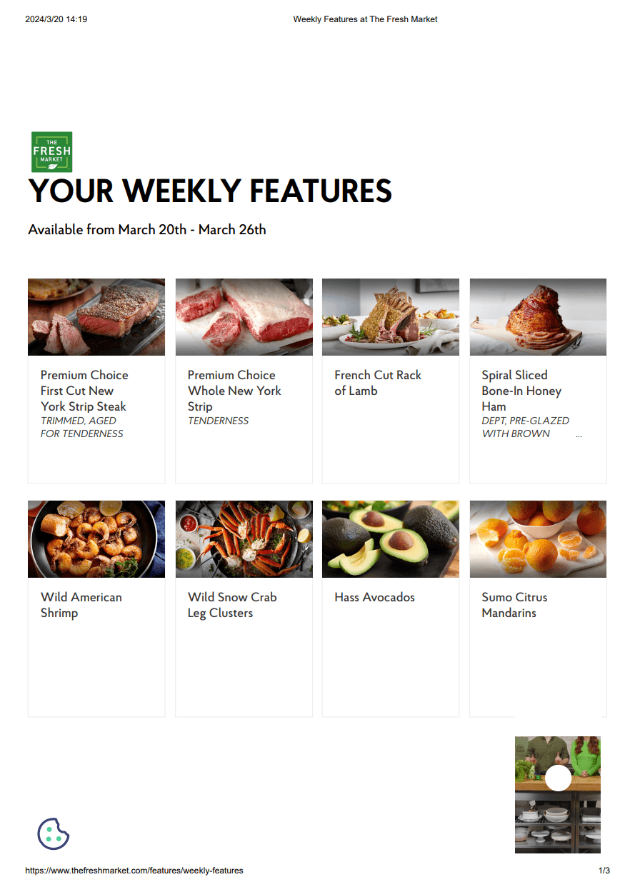 The Fresh Market Weekly Ad Mar 20 – Mar 26, 2024