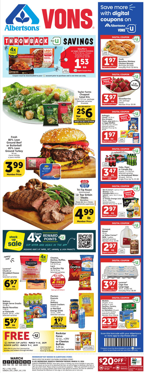 Vons Weekly Ad Mar 06 – Mar 12, 2024